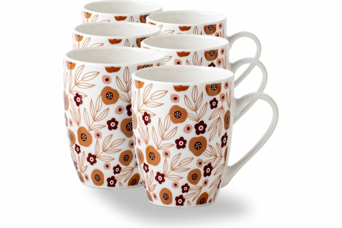 JEWEL Набор кружек Джой -8 340 мл (фарфор) НПС0014-22