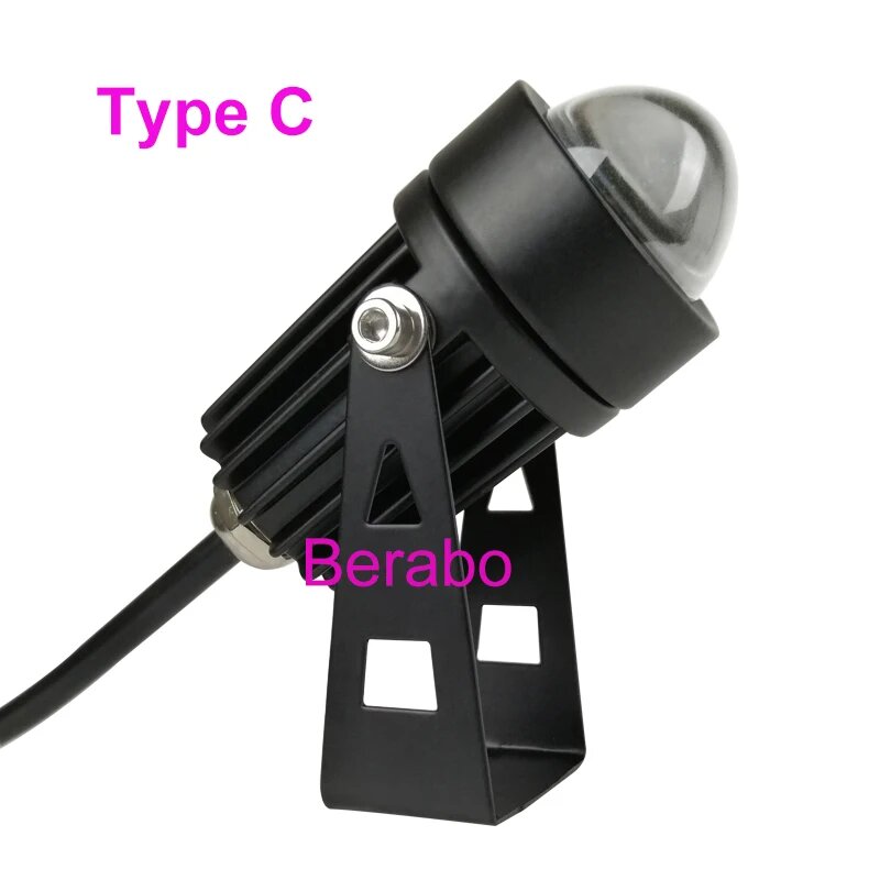 Berabo RGB наружный прожектор 10 Вт Черный, Black shell 3W, DC 12V 24V, green