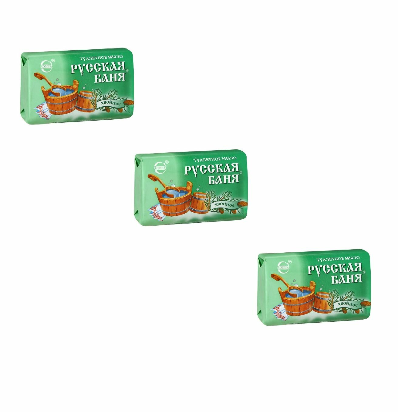 Свобода Мыло Русская Баня Хвойное, 100г, 3 уп