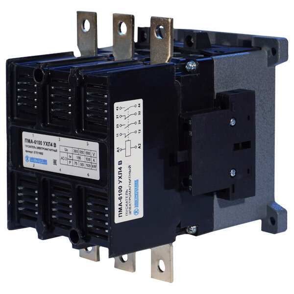 Электромагнитный пускатель Электротехник ПМА-6100 УХЛ4 В, 110В, 2з+2р, 160А, нереверсивный, без реле, IP00 ET011692