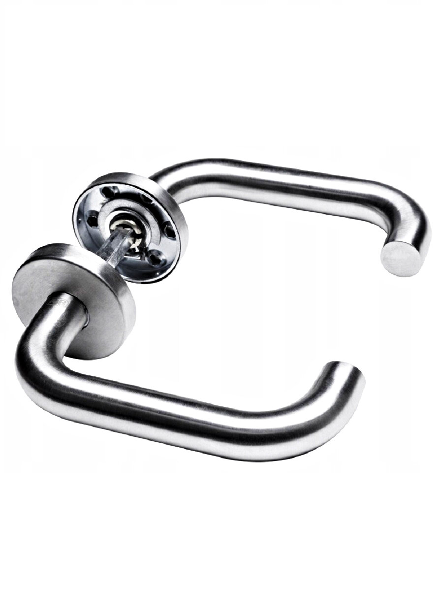 Ручка на фланце РФ-5559 Нж Crit матовый хром, нержавеющая сталь.