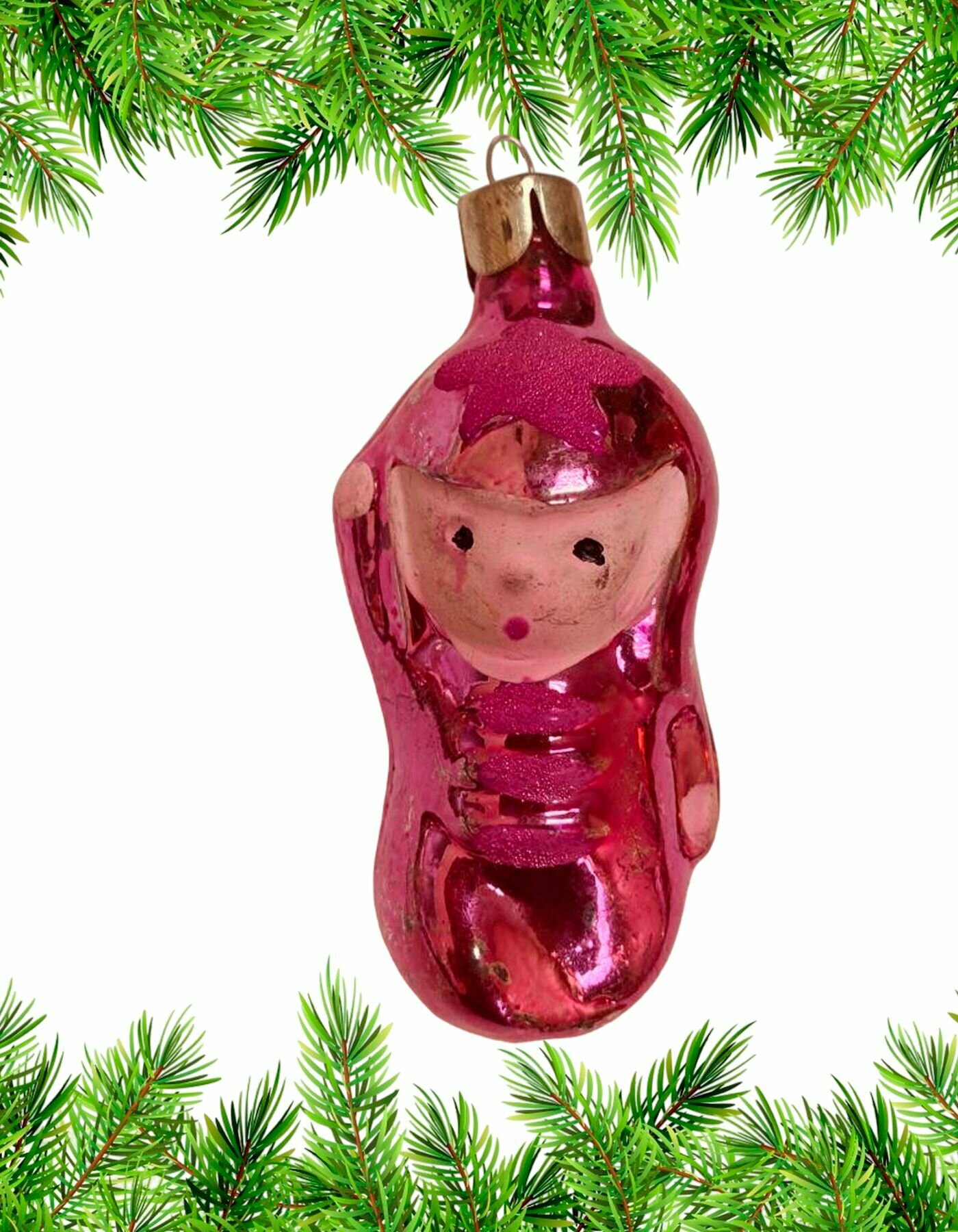 Игрушка на елку Буденновец Винтаж из СССР