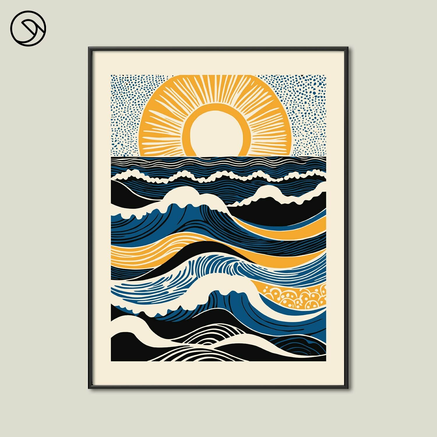 Постер в раме 50х70 Postermarkt, Арт Абстракция №33