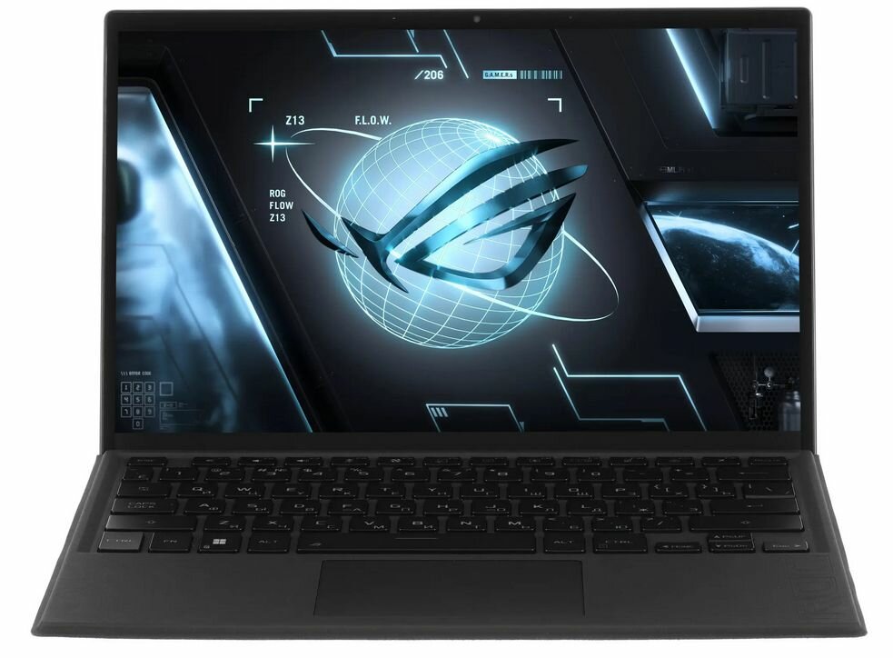 13,4" Ноутбук Asus ROG Flow Z13 GZ301ZA-LD139W (90NR07Y1-M005S0) черный - 1920x1200, IPS, Intel Core i5-12500H, ядра: 12 x 3,3 ГГц, 16 ГБ, SSD 512 ГБ, Intel Iris Xe Graphics, Windows 11 Home