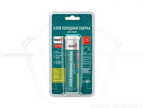 Холодная сварка kudo для стали (60г) (ku-h102)