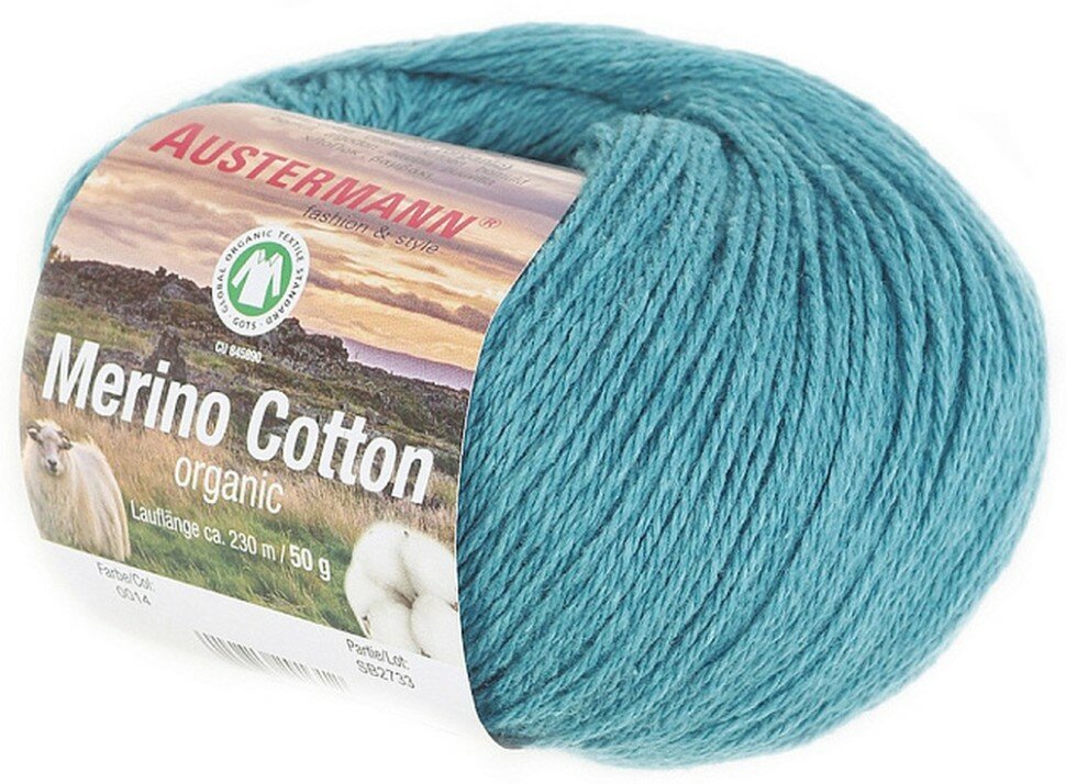 Пряжа Austermann 98311 Merino Cotton organic 50 г 230 м #0014