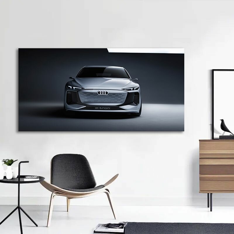 Картина "Стильные авто", на холсте, на подрамнике, крепление "крокодил"