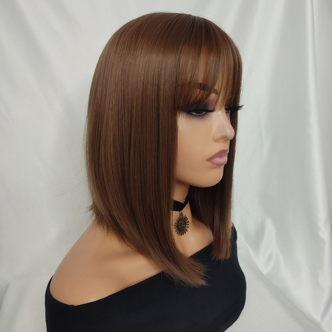 Парик "Каре", удлинённый, женские, искусственный, русый, 52-58 см