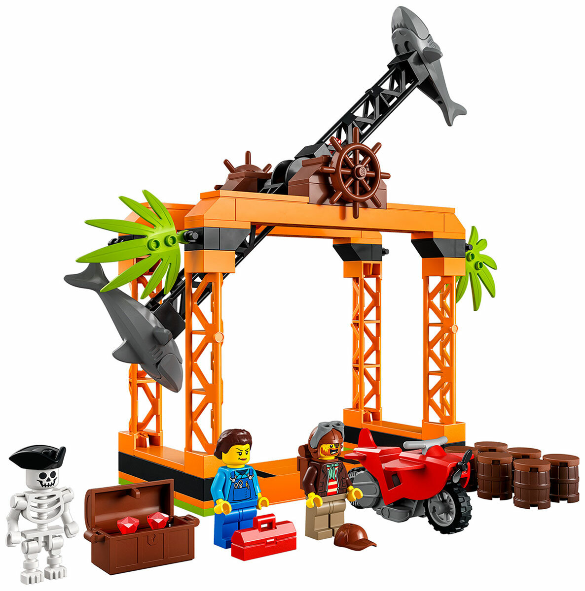 Конструктор Lego City, Трюковое испытание "Нападение акулы" (60342)