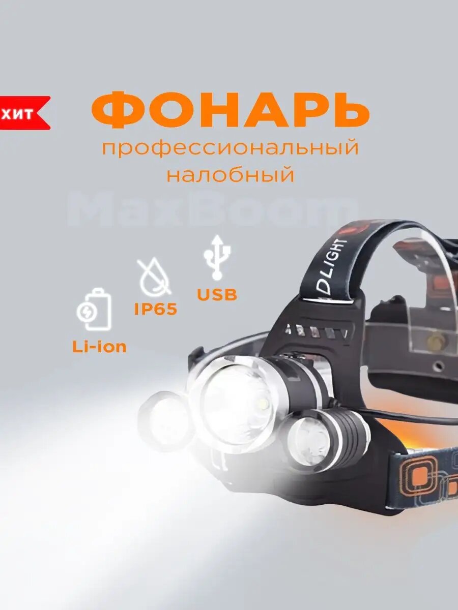 Фонарь налобный