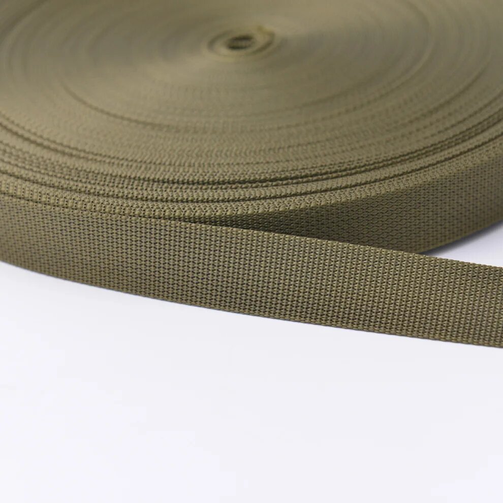 Полиэстеровая лента 5 метров 25 мм Army Green