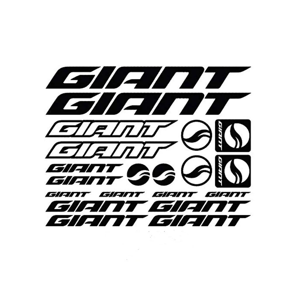 20 шт, виниловые наклейки для горного велосипеда, 31 х21 см черный