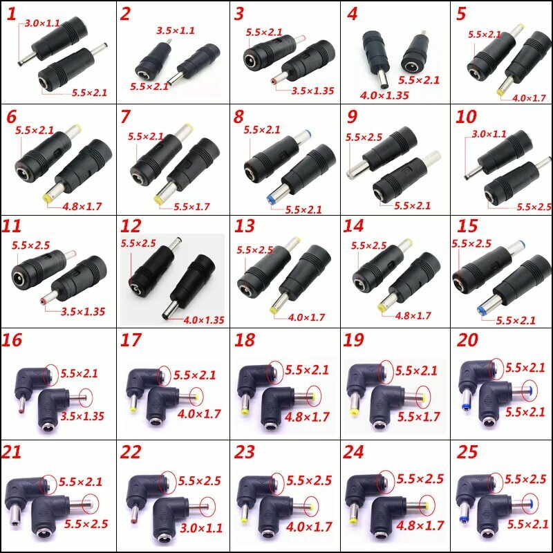 Конвертер разъемов питания Compson 5,5x2,1/2,5 мм 23, 1 pcs