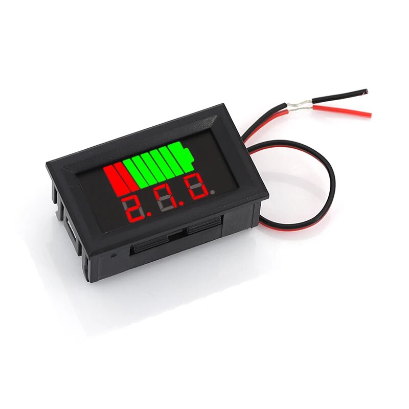 Индикатор уровня заряда автомобильного аккумулятора Stlxy 10 Pcs, Red DC12V-60V