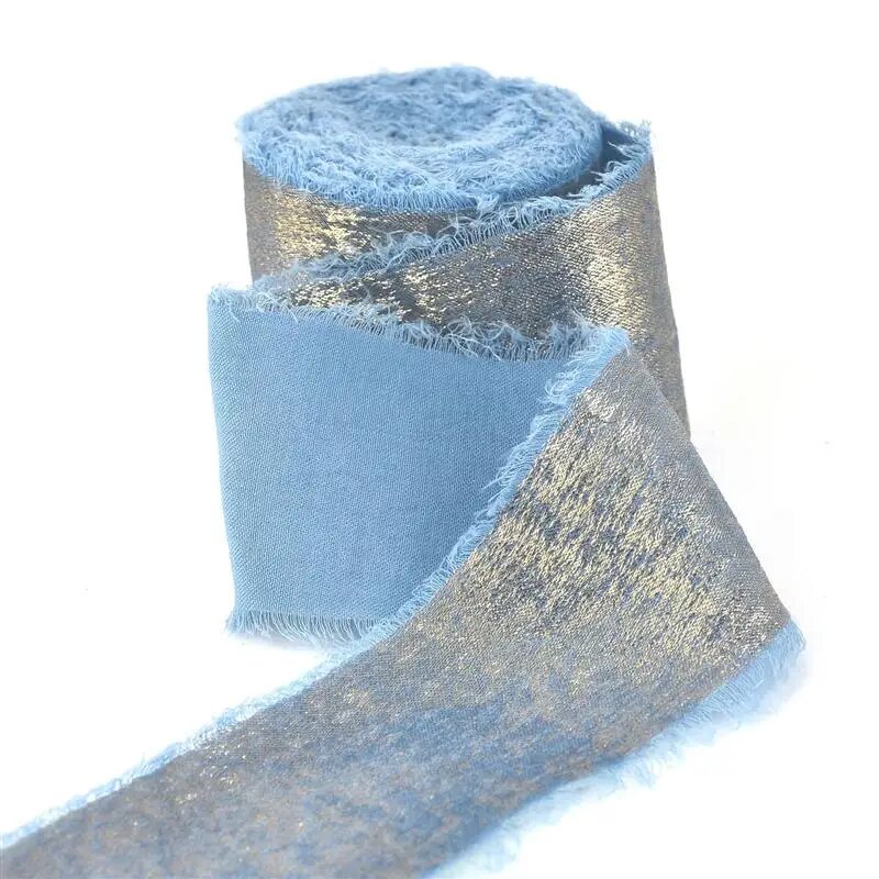 Золотая блестящая лента из полиэстера 5 ярдов 6