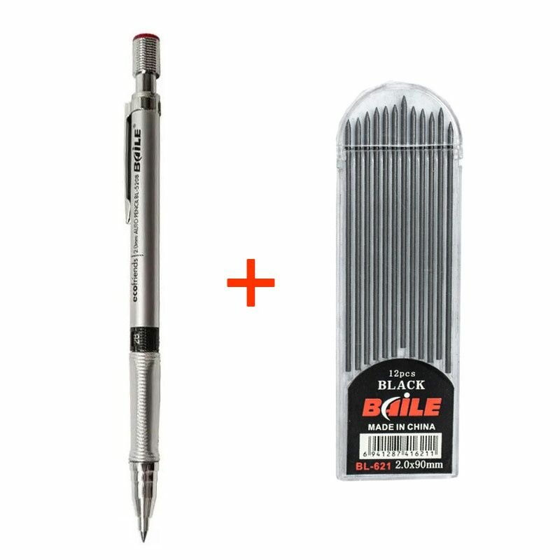 Карандаш, твердость: 2B (2 Мягкий), толщина: 2 мм, 1 шт.