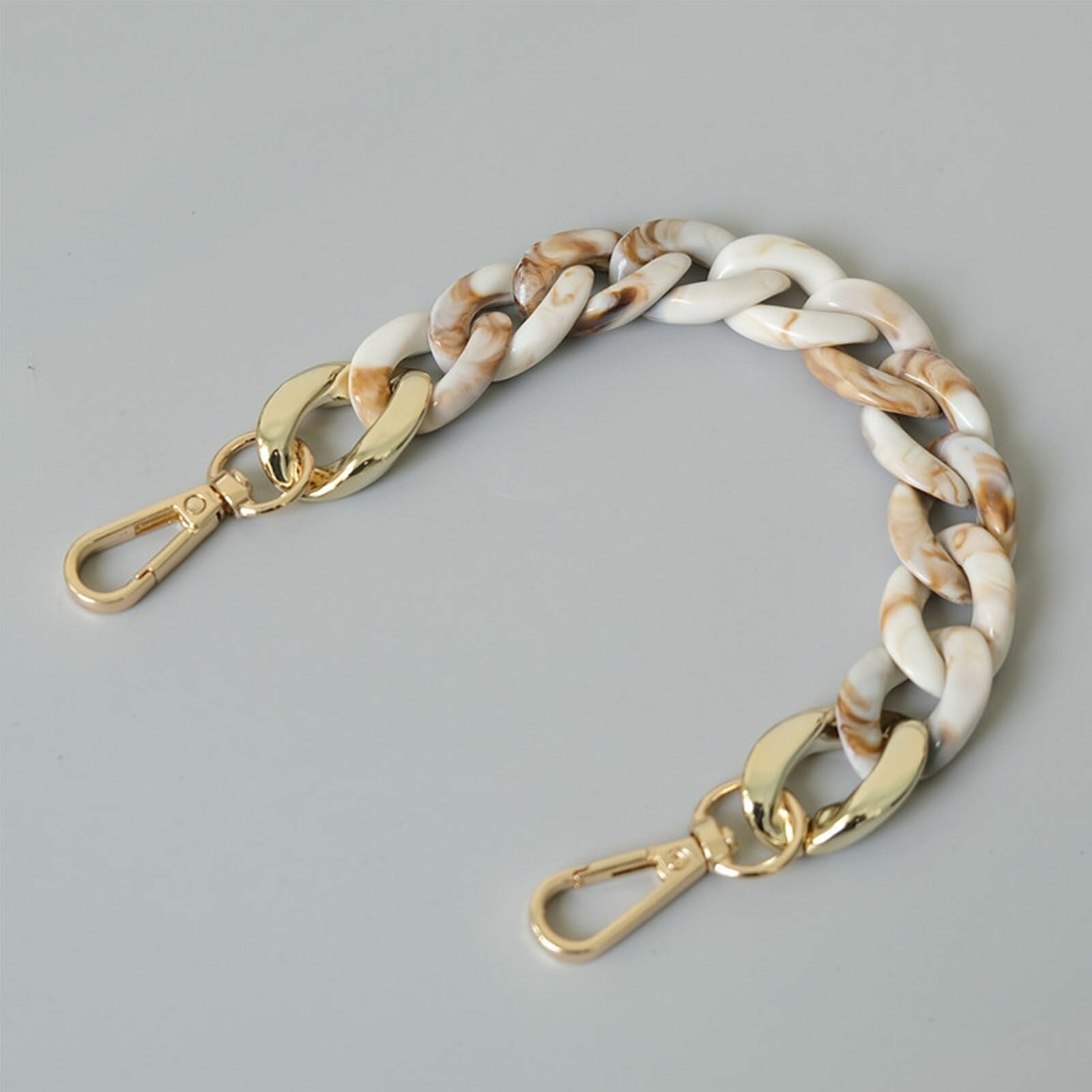 Сумка с ручкой-цепочкой из акриловой смолы, ремень для сумки, сменный плечевой кошелек 28 см