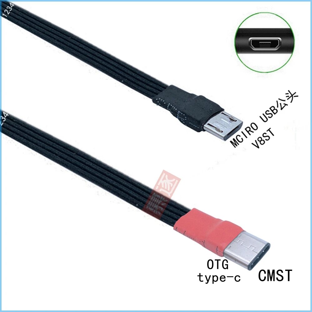 Кабель адаптер USB Type-C - Mini USB Chenyang 0.1m, CMSTOTG-V8ST