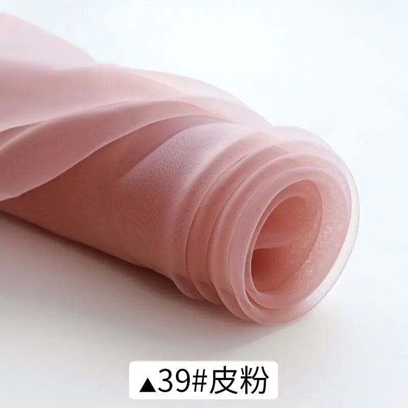 Прозрачная органза от Xintianji для рукоделия Розовый, 45x145cm, 39