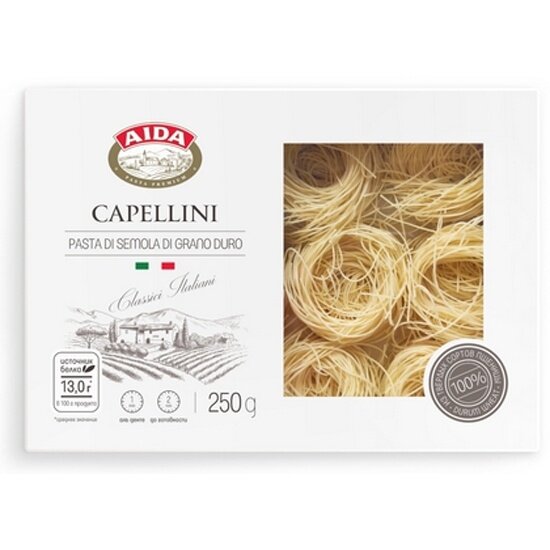 Макаронные изделия Aida Capellini Гнезда Капеллини 250 г