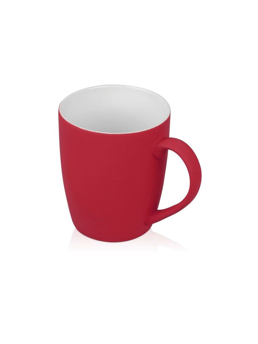 Кружка «C1» soft-touch, цвет красный