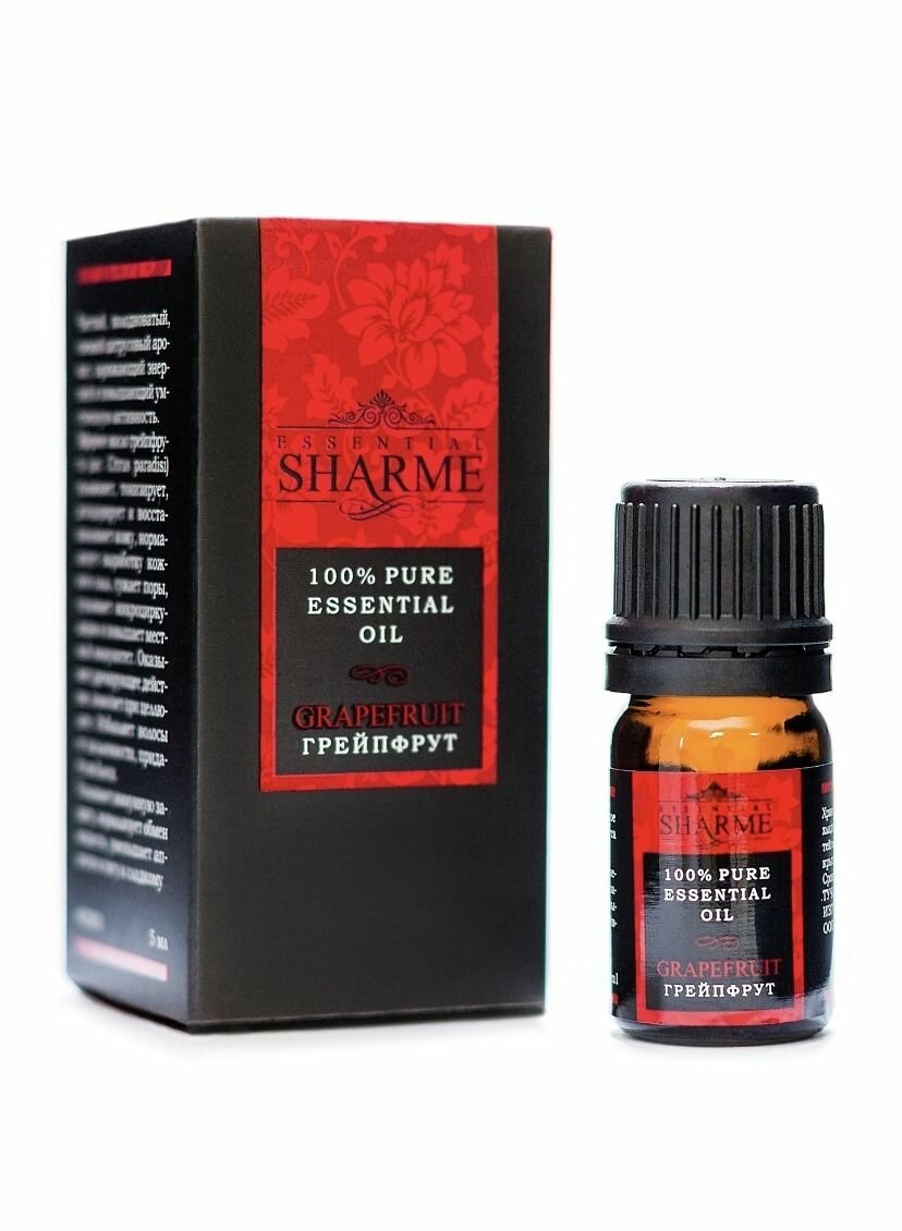 Натуральное эфирное масло Sharme Essential Грейпфрут , 5 мл