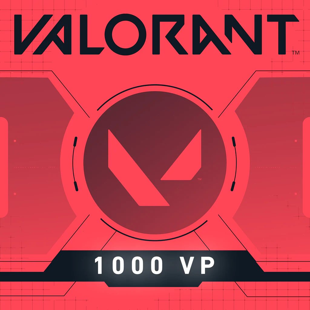 Виртуальная валюта 1000 VALORANT Points (50 бонус + 950), для PlayStation, Турция