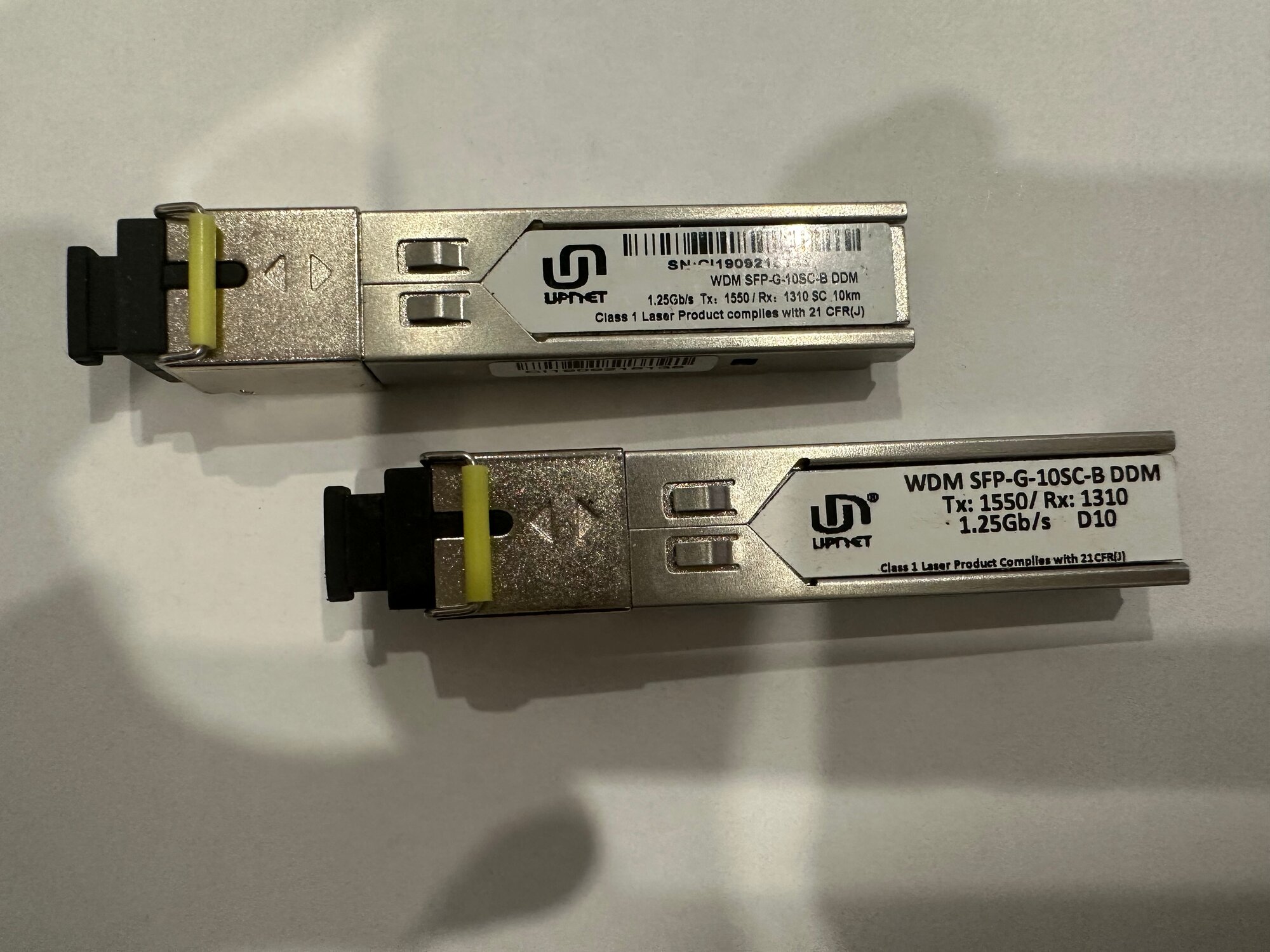 Модуль WDM SFP-G-10SC-B DDM 1.25Gb/s Tx: 1550/ Rx 1310 SC 10km