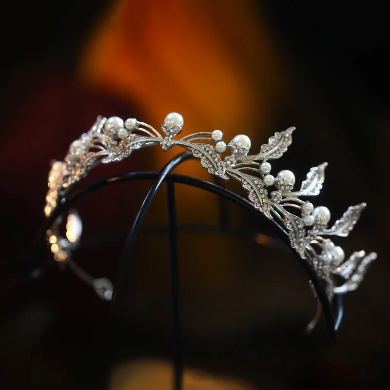 CC Диадема из искусственного жемчуга HS23