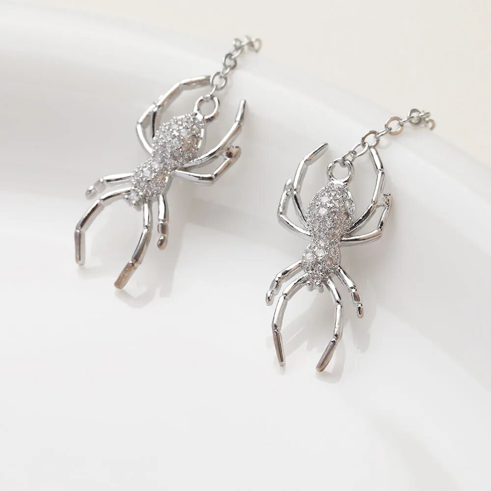 Подвески паук позолота 14К латунь 2 шт Platinum