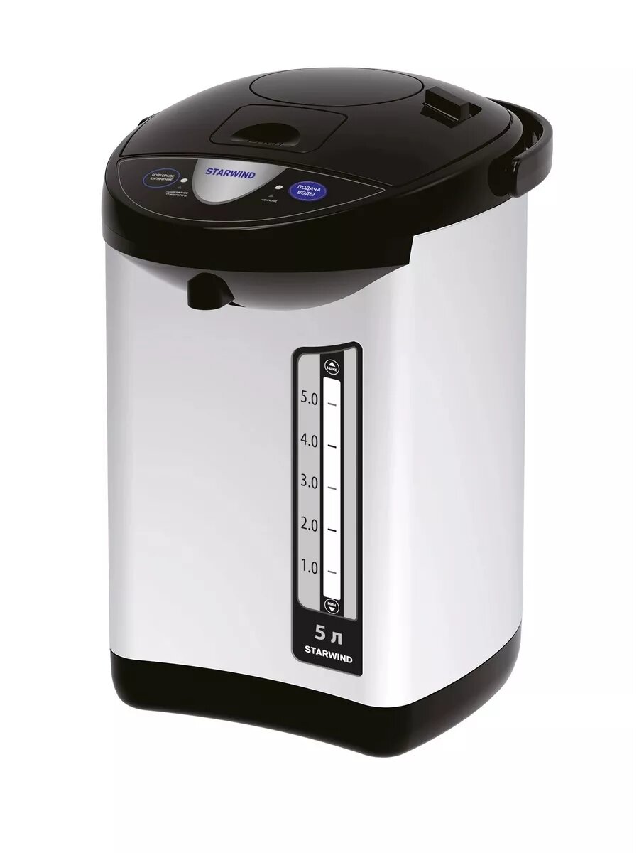 Термопот StarWind STP5741 5л. 800Вт серебристый/черный