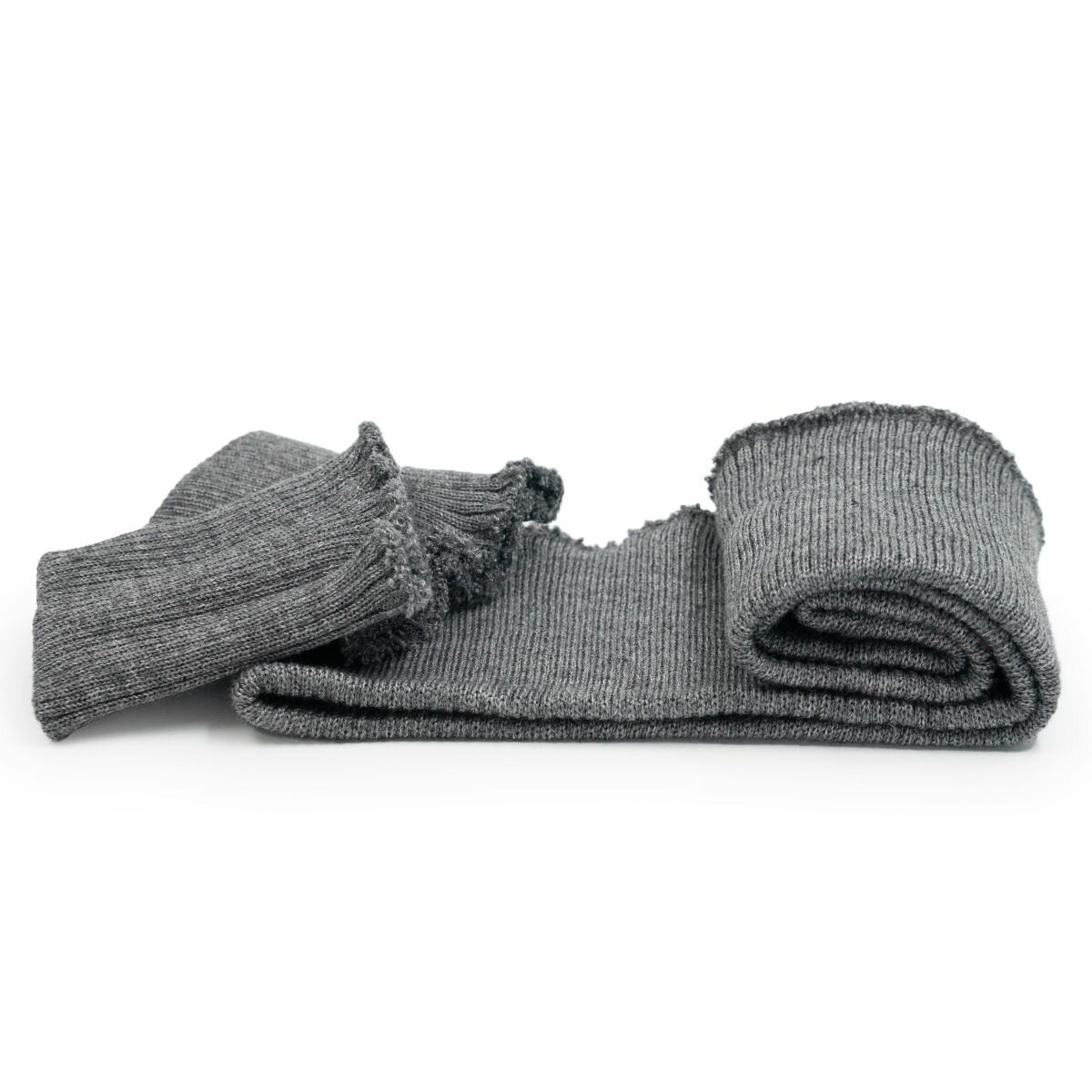 Комплект плотный (30% шерсть, 70% акрил), подвяз 42см в 2 сложения *10см + 2 манжета 8,5см*9,5см (161/м св. маренго (серый меланж))