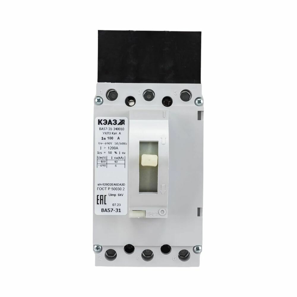 Автоматический выключатель КЭАЗ ВА57-31-340010-100А-1200-690AC-УХЛ3-КЭАЗ