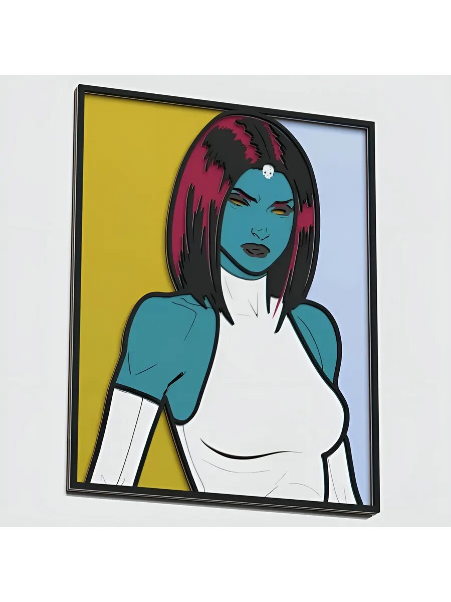 3D Картина по номерам из дерева Мистик, 23x30 см