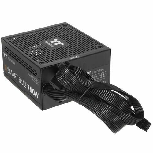 Блок питания Thermaltake Smart BM2 - TT Premium Edition 750W (PS-SPD-0750MNFABE-1) черный - 750 Вт, 80+ Bronze, ATX 20+4 пин, 8 pin CPU, 9 SATA, 4 x 6+2 pin PCI-E