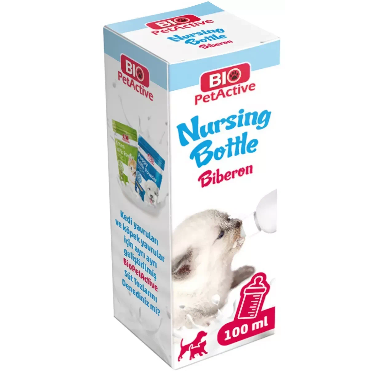 Бутылочка BioPetActive Nursing Bottle для кормления щенков и котят, 100 мл