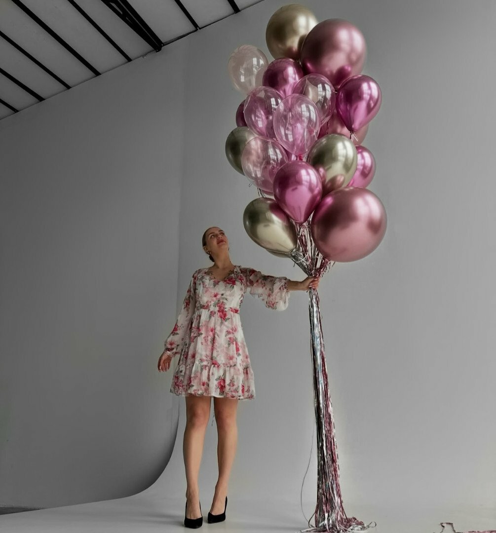 Букет воздушных шаров с гелием «Роскошный акцент»