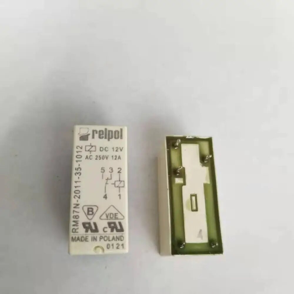 Реле мощности RM87N-2011-35-1012, 12 А, В переменного тока, 12 В постоянного тока, 5 контактов