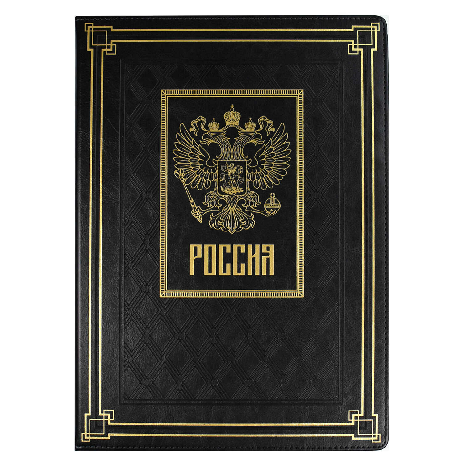 Папка для документов "ESCALADA" 302678, А4+, искусственная кожа, тиснение, блинтовое тиснение