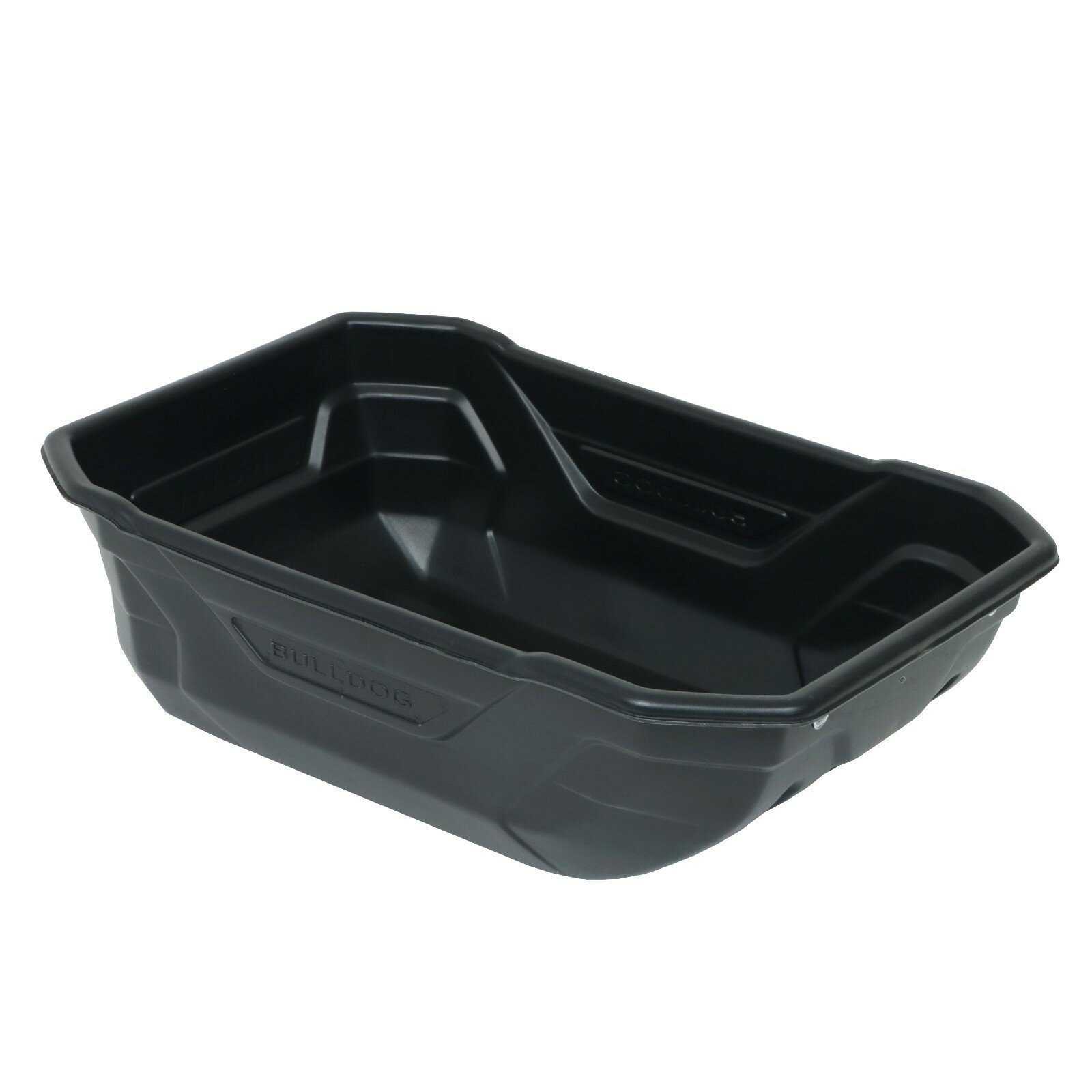 Сани-волокуши YUGANA "Bulldog", ПНД, люверсы, чёрные, 90 см x 60 см