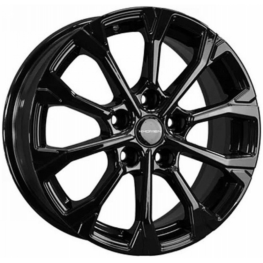 Колесный диск Khomen Wheels KHW1605 6,5x16 5x114,3 ET50 67,1 Black литой для автомобиля