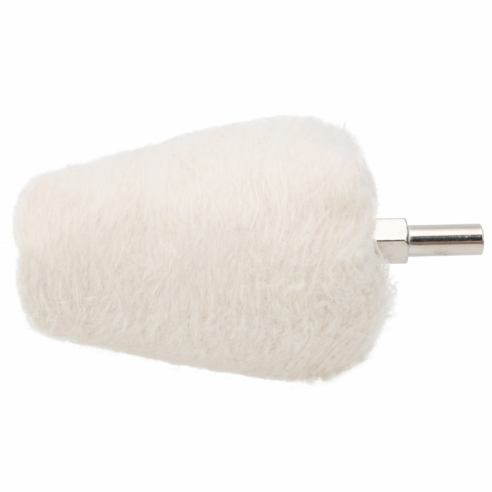 Полировальный круг из белой ткани в форме конуса с ручкой, шлифовальные инструменты для электрической дрели, 55 мм