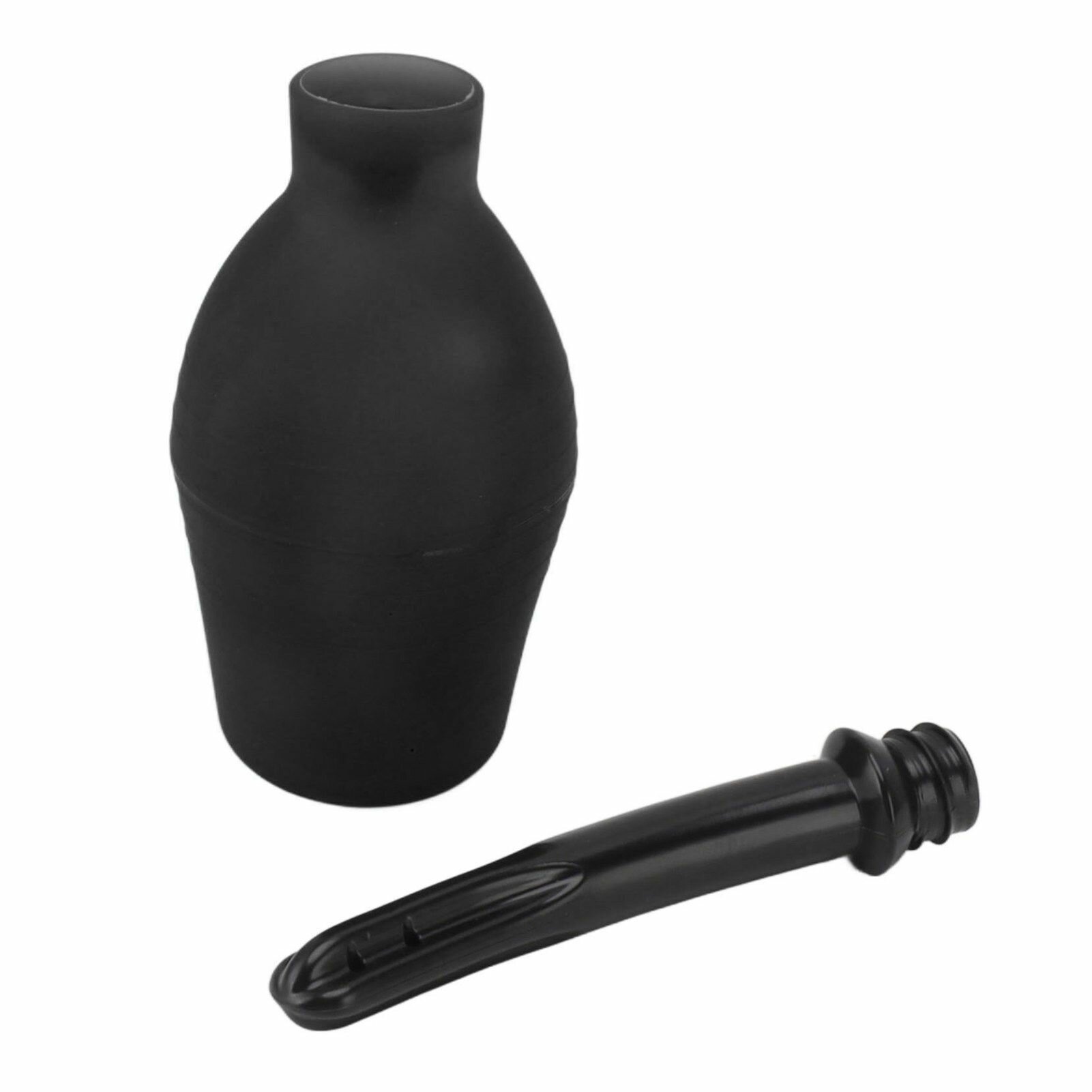 Набор лампочек для клизмы, силиконовый многоразовый анальный душ, вагинальный очиститель для женщин и мужчин, гигиенический, 310 мл, черный