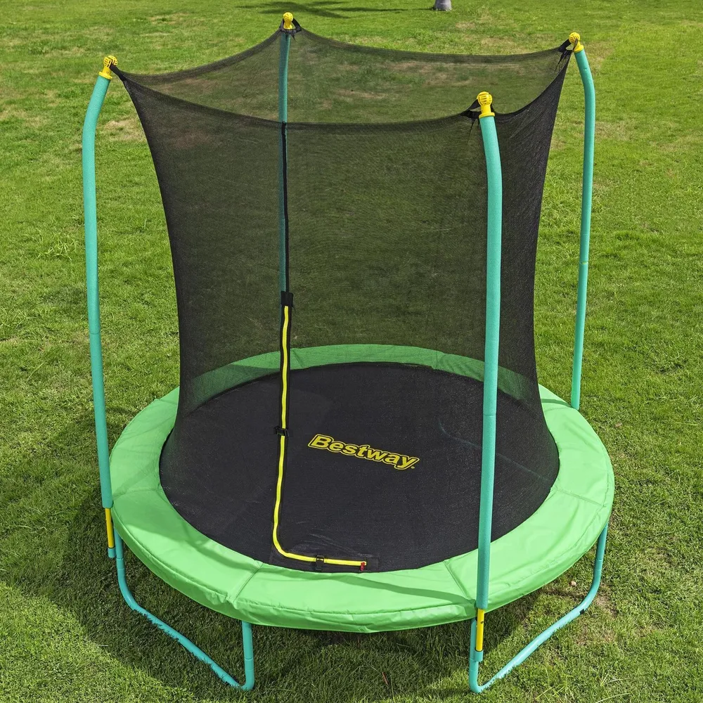 Батут детский Bestway 59102 Xtreme Air Trampoline, 244x220 см, с защитной сеткой, для дома и улицы, от 6 лет, до 80кг