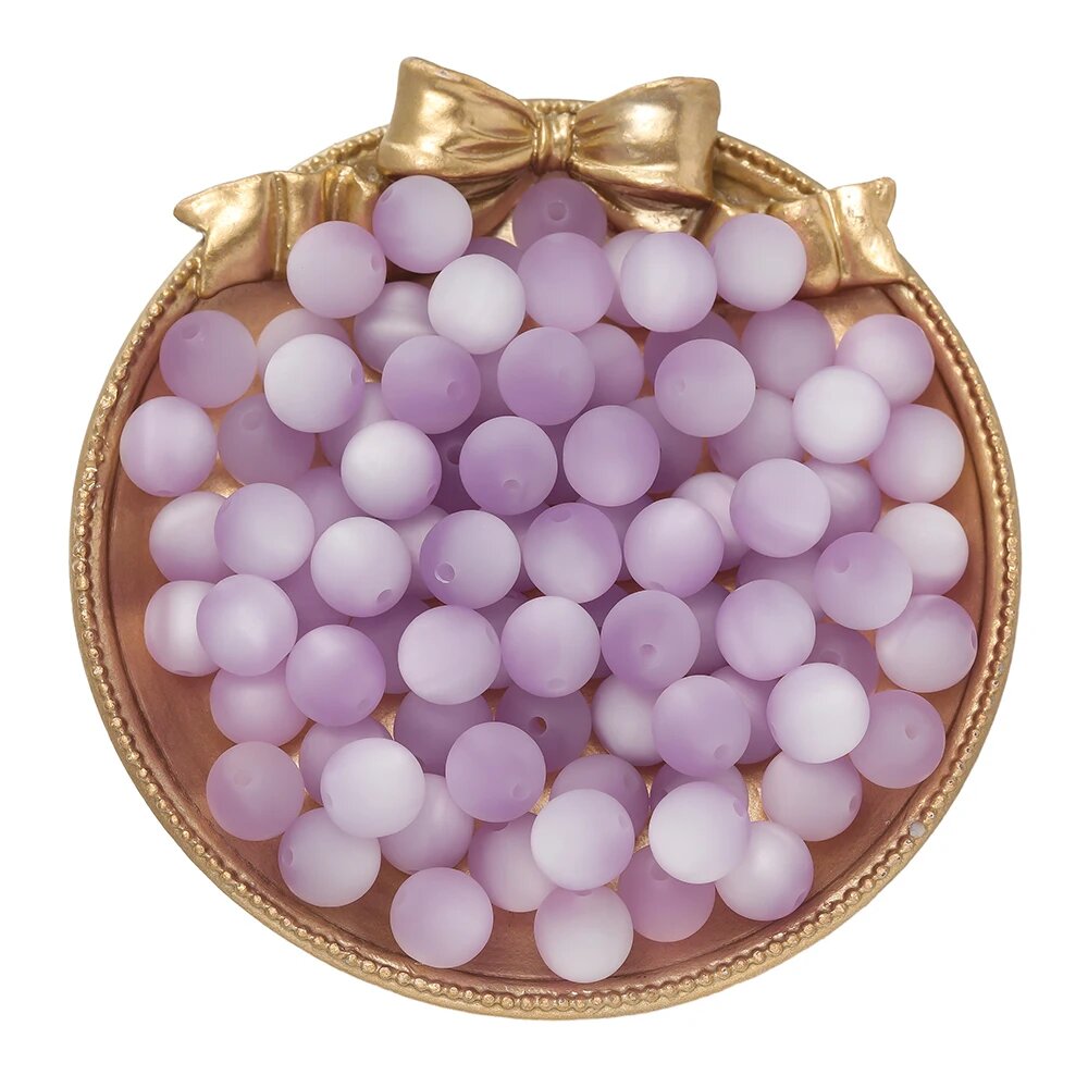 Смоляные бусины «кошачий глаз» трёхцветные 8/10 мм Сиреневый, 8mm x 10pcs, Purple