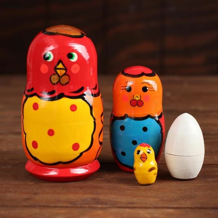 Матрешка Нескучные игры "Петушок" 4 персонажа (45/746)