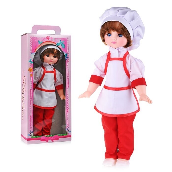 Кукла Мир кукол Повар Ксюша, 42 см, в коробке (ЛЕН45-33)