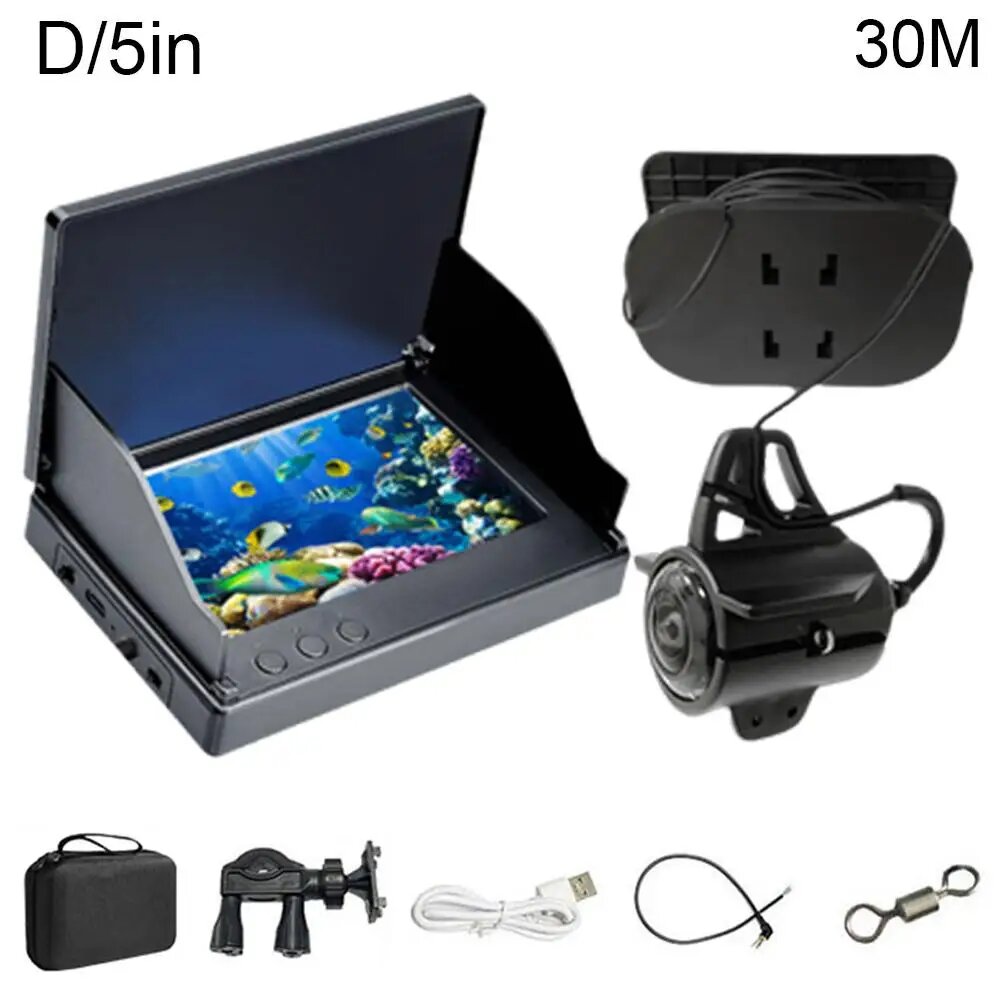 Портативный рыбоlocator 1080P 30M 5inch