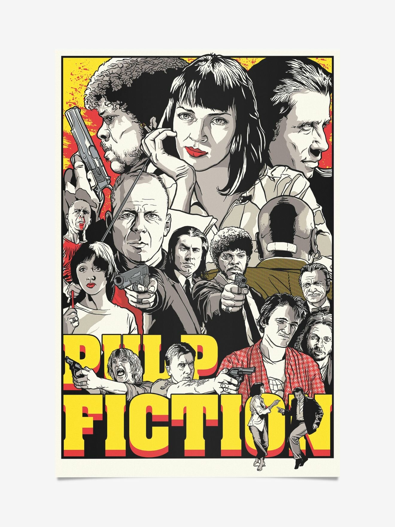 Постер (плакат) по фильму Тарантино: Криминальное Чтиво 40x60 см. от Poster4me