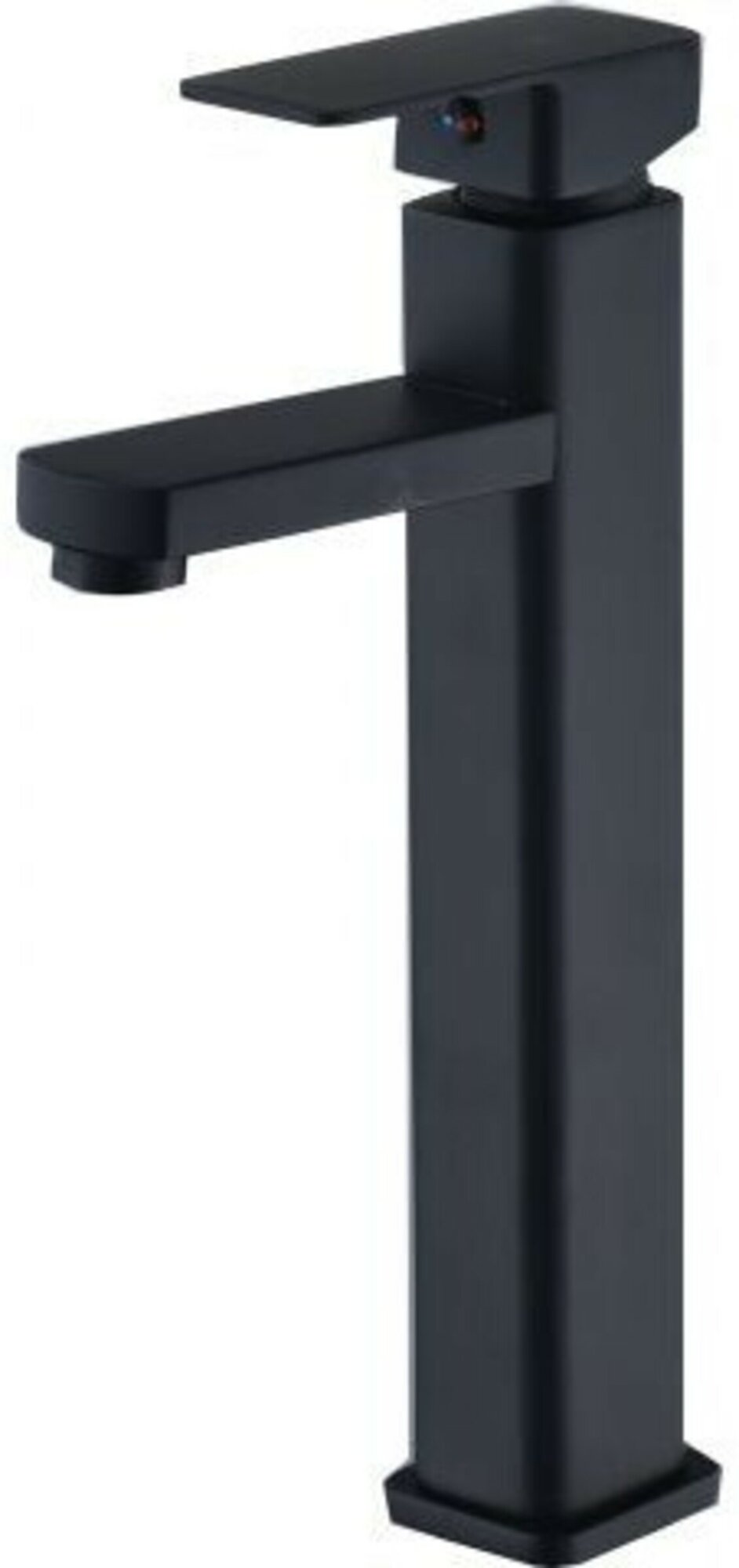 Смеситель для умывальника ECONOCE серия 210 черный с коротким монолитным изливом (EC0212BL)